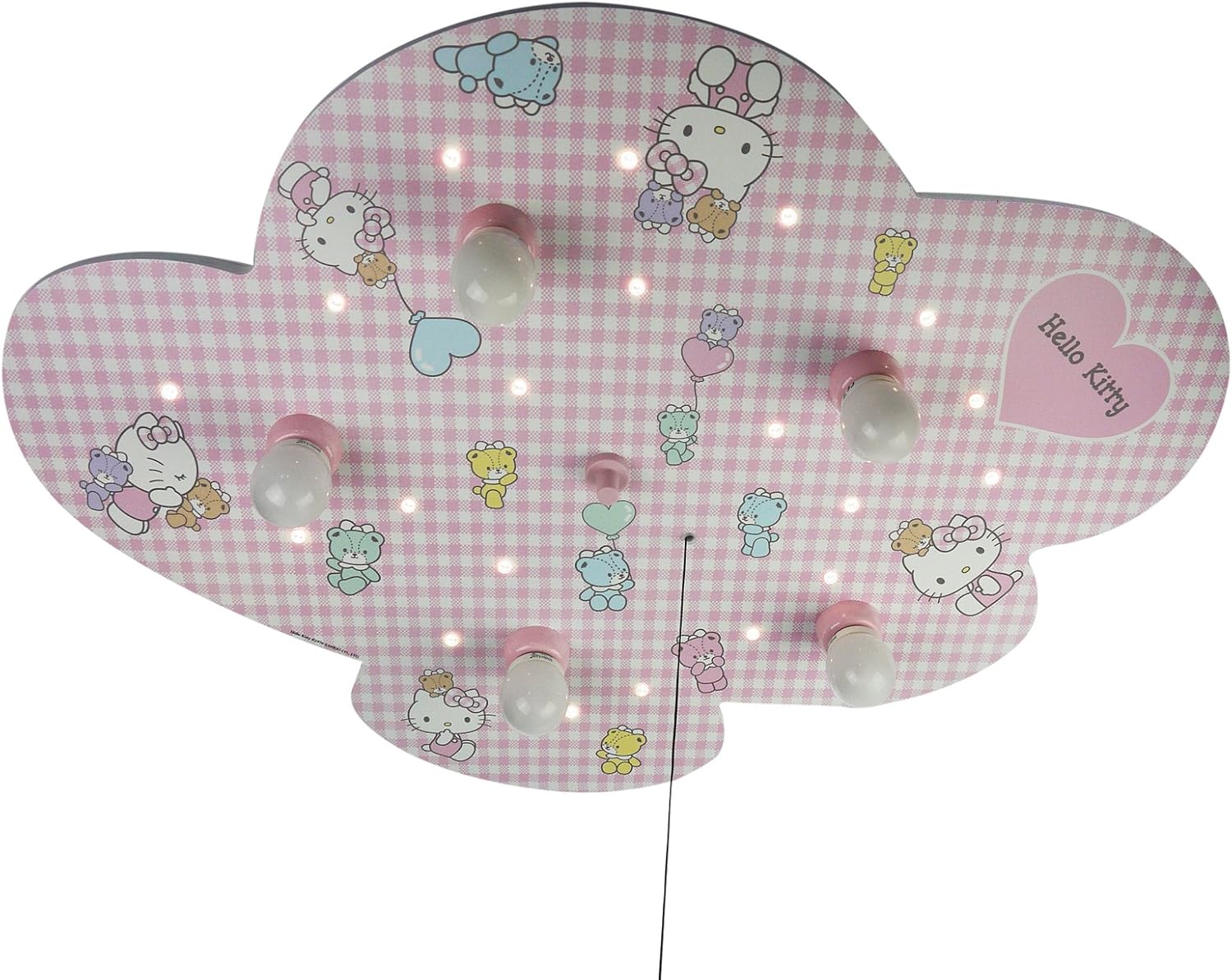 Niermann Standby Hello Kitty Ceiling Light, Wood, E14, Multi-Colour ...