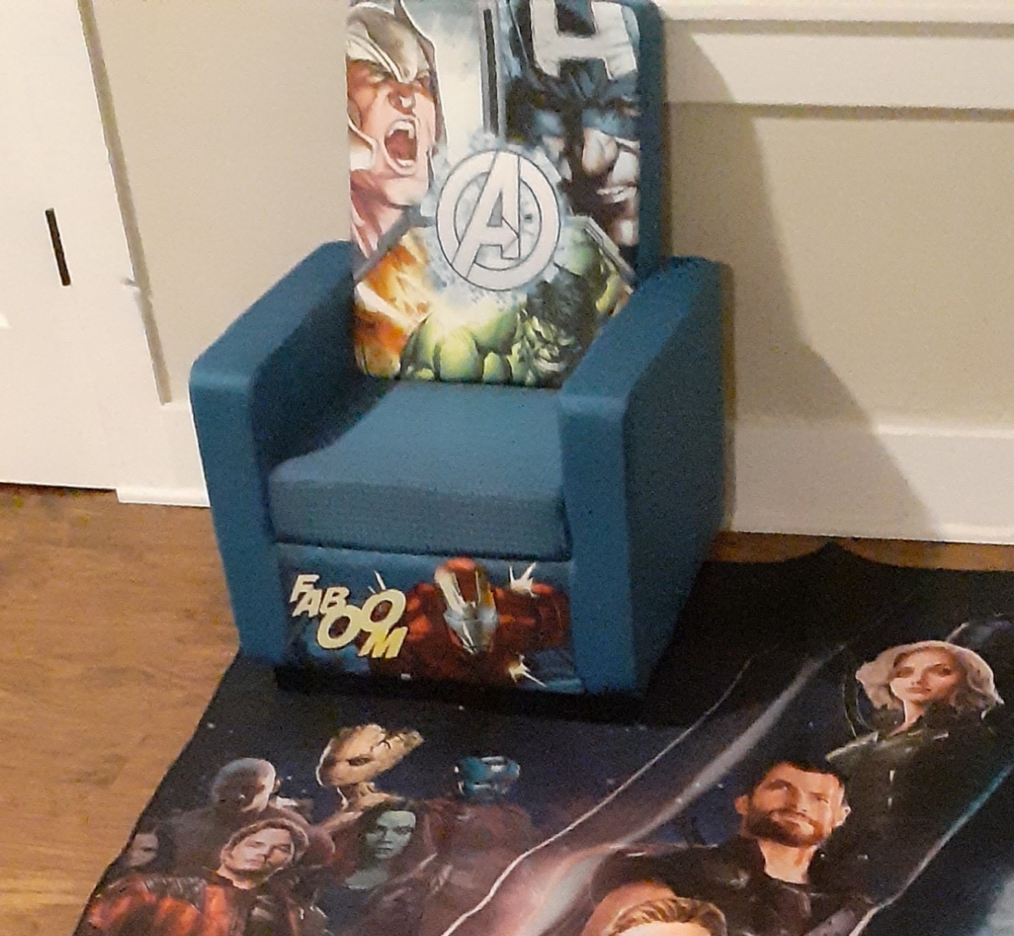 $17/mo - Finance DC Comics Justice League High Back Upholstered Chair ...