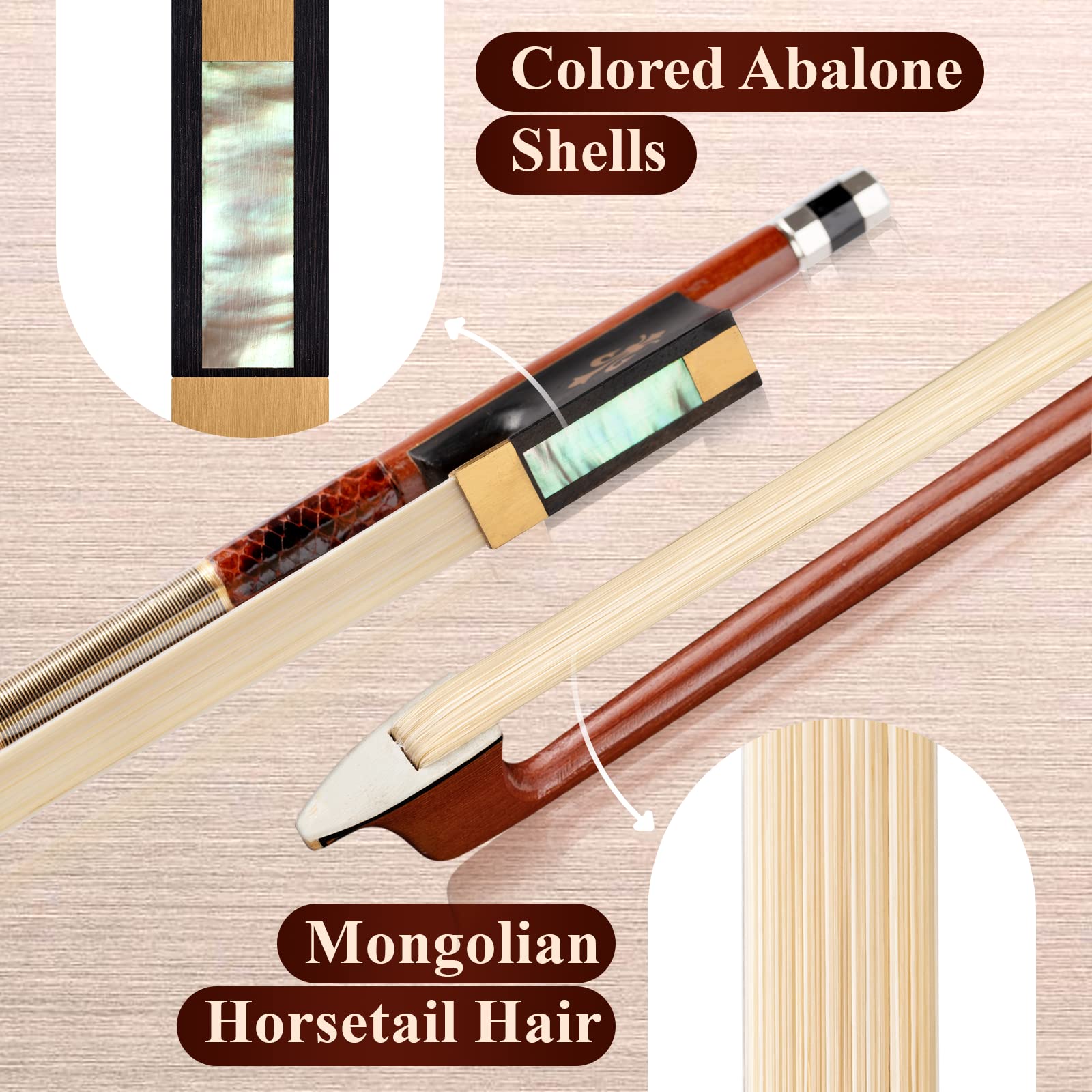 Mua Poseidon Violin Bow 4/4 Brazilwood Violin Bows-Performance Bows ...