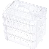 Amazon.com: New brothread 4 Layers Stackable Clear Storage Box ...