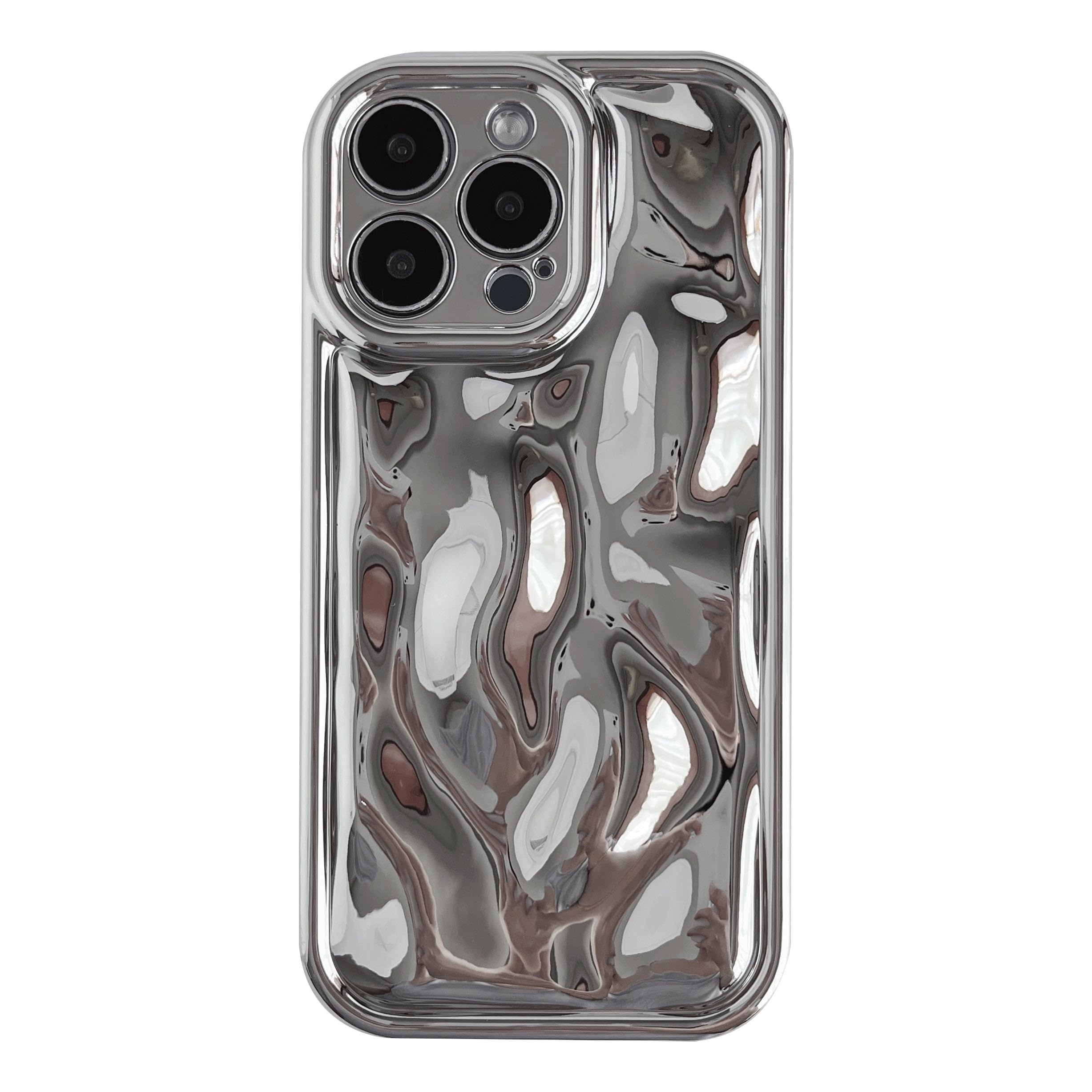 Caseative for iPhone 15 Pro Max Case,Water Ripple Wave Meteorite Bubble ...