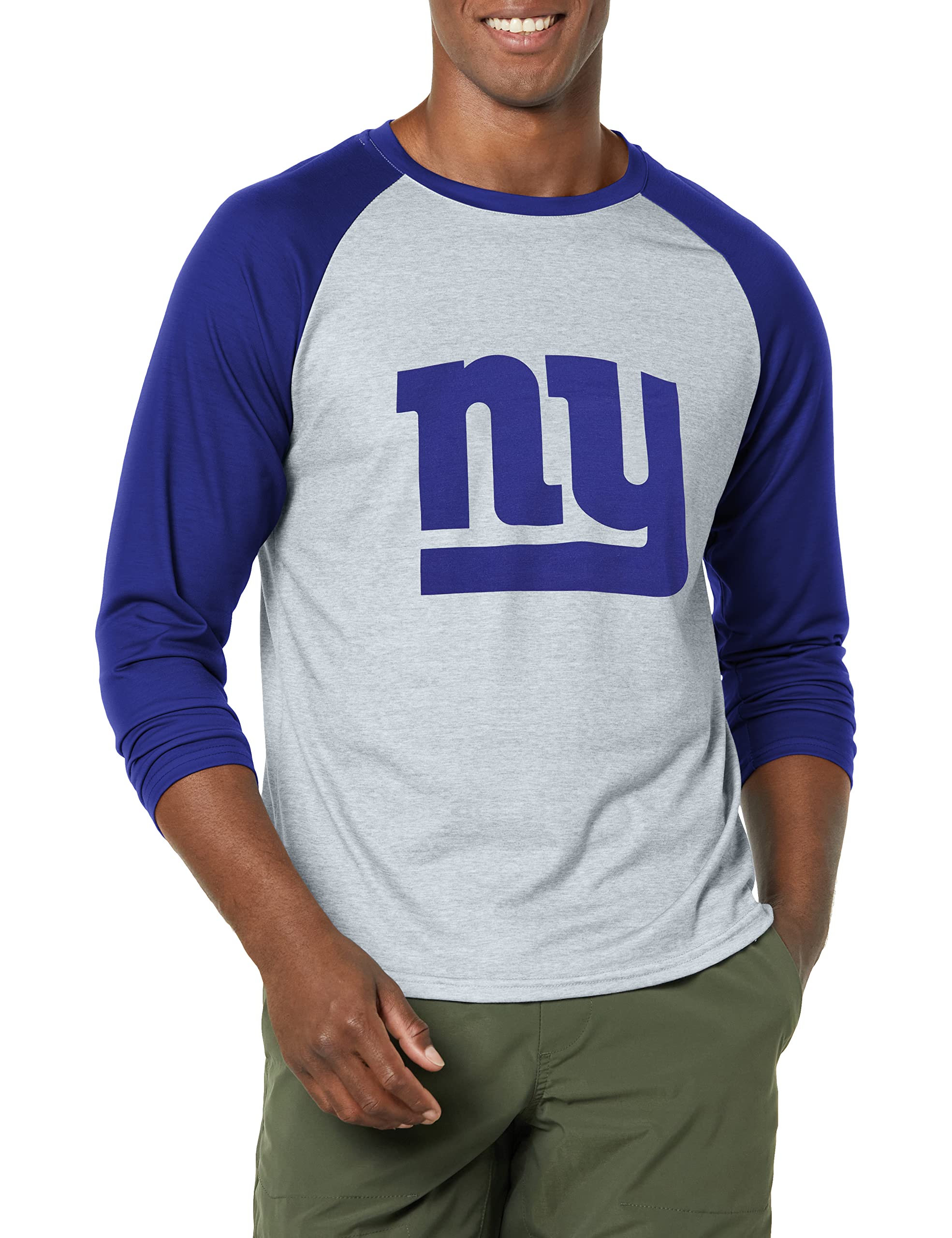 FOCO Men's NFL Team Raglan T-Shirt, Gray Big Logo, Small for sale ...