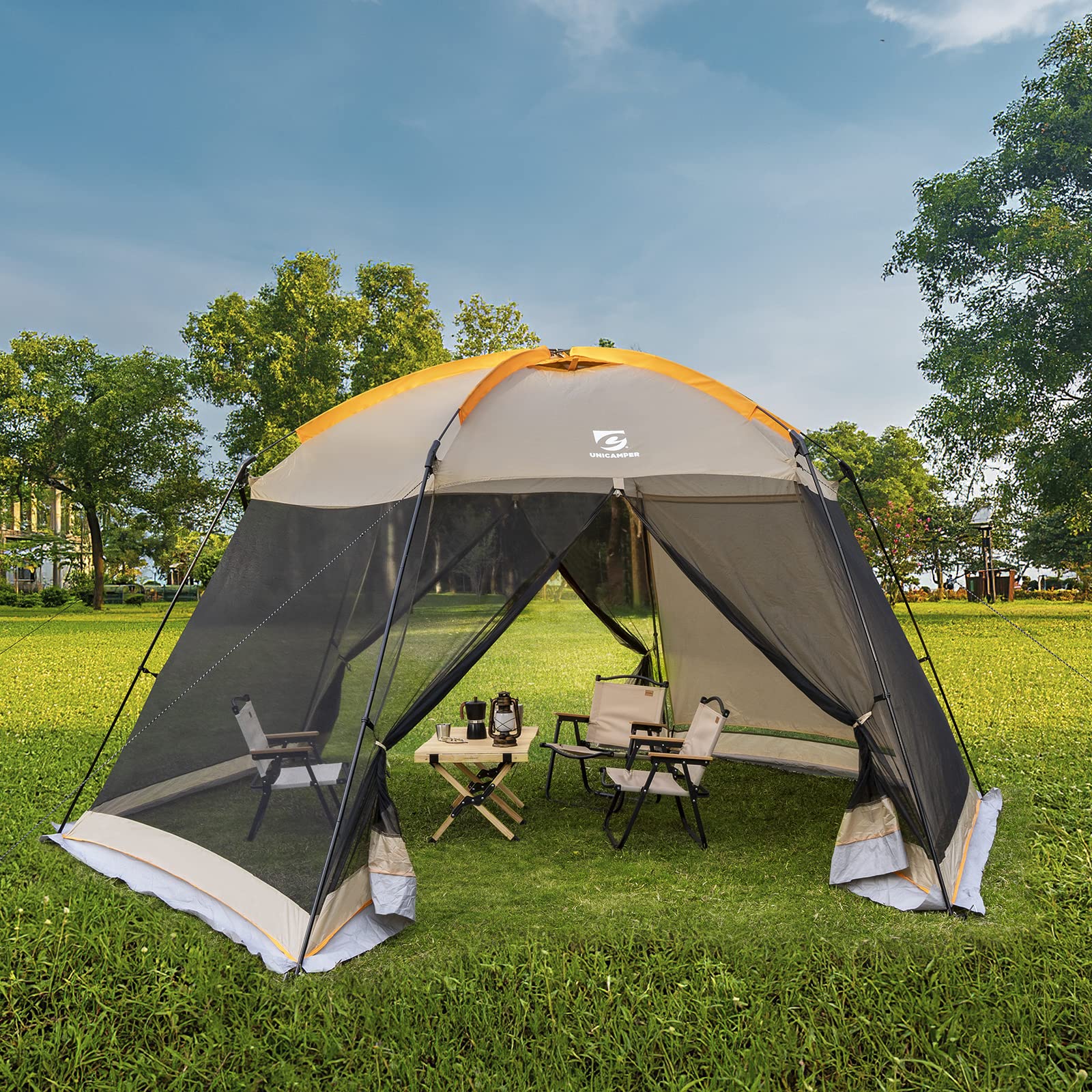 UNICAMPER Screen House Mesh Mosquito Tent UPF 50+ Canopy Shelter Shade ...