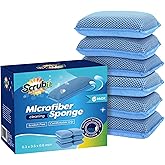 Amazon.com: Miracle Microfiber Kitchen Sponge by Scrub-It - Non-Scratch ...
