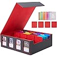 Amazon.com: Venssu Card Storage Box for Trading Cards with Card ...