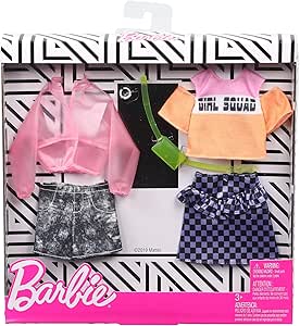 Amazon.com: Barbie Clothes 2 Outfits and 2 Accessories Doll : Toys & Games