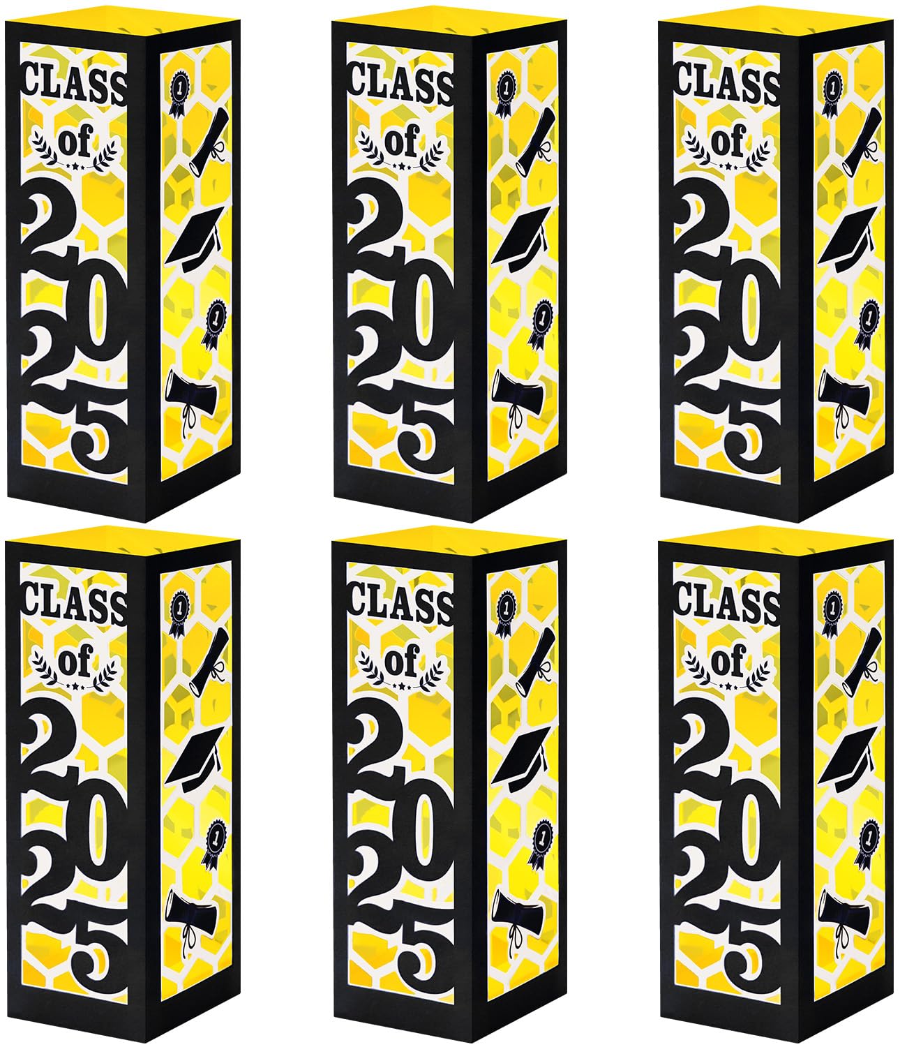 2025 Graduation Table Centerpieces 6Pcs Graduation Table Decorations ...