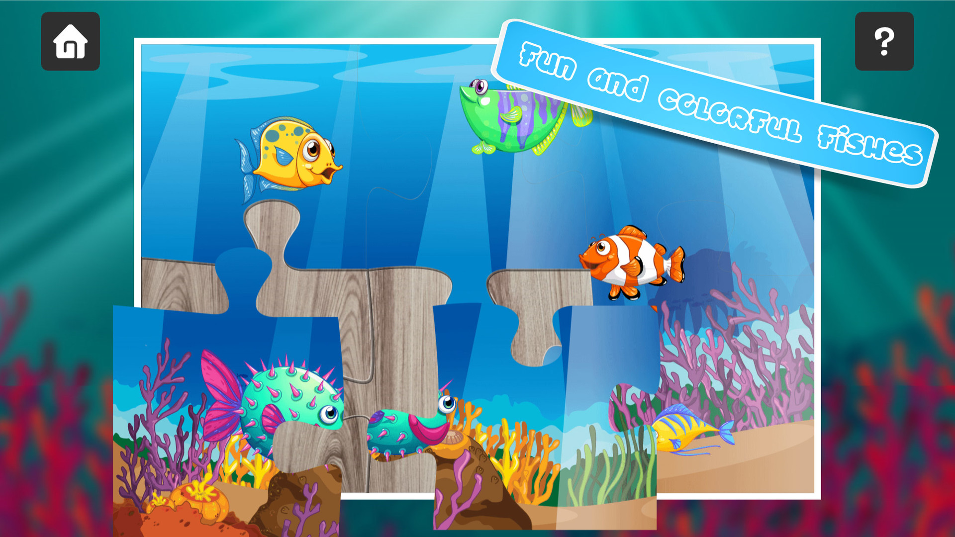 Fun Ocean Fish Jigsaw Puzzles for kids and toddlers - Free to try ...