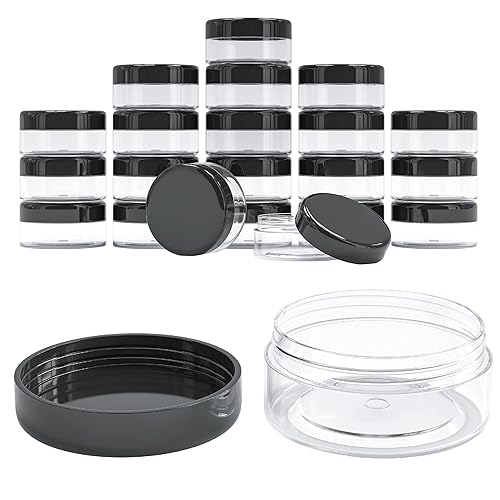 ZAVBE 5 Grams Plastic Containers with Lids 100 pieces BPA Free Sample ...