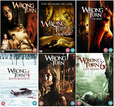 Wrong Turn 1 - 6 Complete DVD Collection : Wrong Turn / Wrong Turn 2 ...