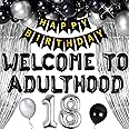 Amazon.com: Welcome To Adulting 18th Birthday Banner 18th Birthday ...