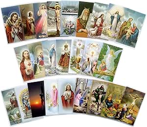 Amazon.com : Assorted Catholic Laminated Prayer Cards - Pack of 25 ...