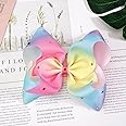 Amazon.com : Boutique Large Big 8 inch Hair Bows Grosgrain Ribbon ...