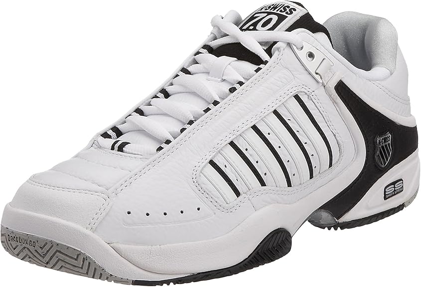 K-Swiss Men's Defier RS Trainer White/Black/Silver/Light Grey 01033-152 ...