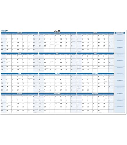 Skyview Calendar Planetsafe Calendars Horizontal Sky Blue 2025 Annual ...