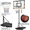Yaheetech Kids Basketball Hoop Outdoor Portable Basketball Goals Court ...