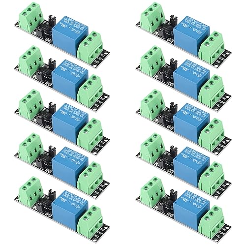 10Pcs 1 Channel DC 3V/3.3V Relay Power Switch Module with Optocoupler Relay Module Isolated ...