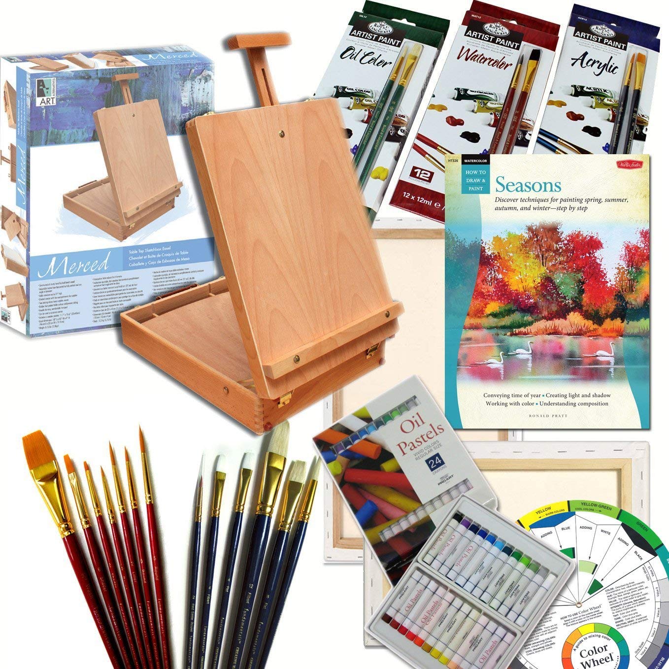 Artist Quality Full Size Table Easel Art Set Complete All Media artist-quality-full-size-table-easel-art-set-complete-all-media