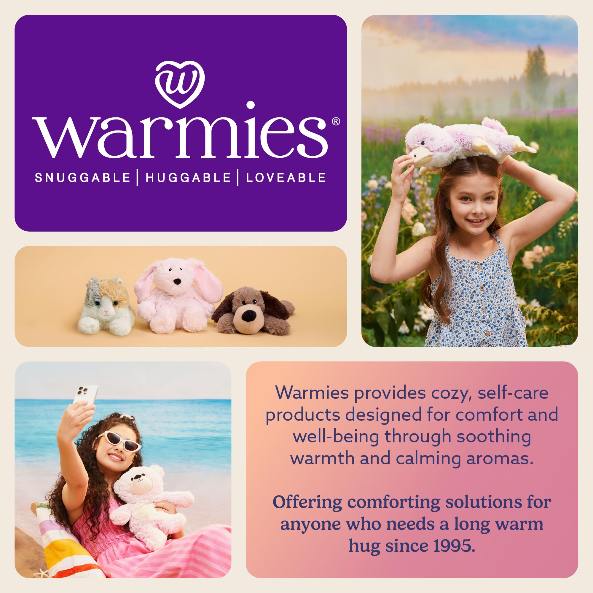 Mua warmies Junior Microwavable & Weighted Stuffed Animals, Moose ...