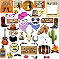 Amazon.com: Western Cowboy Photo Booth Props. Ultimate Wild West Party ...