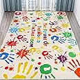 Amazon.com: LTKOUGFAM Colorful Kids Rug, Washable Area Rug for Kids ...