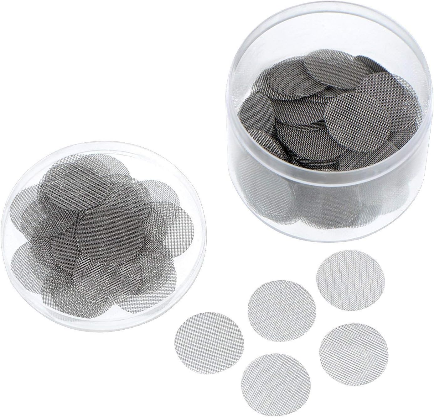 Stainless Steel Smoking Screens Pipe Screen Filters 15 mm with Storage ...