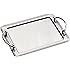 Amazon.com: Elegance Stainless Steel Rectangular Tray with Wood Handles ...