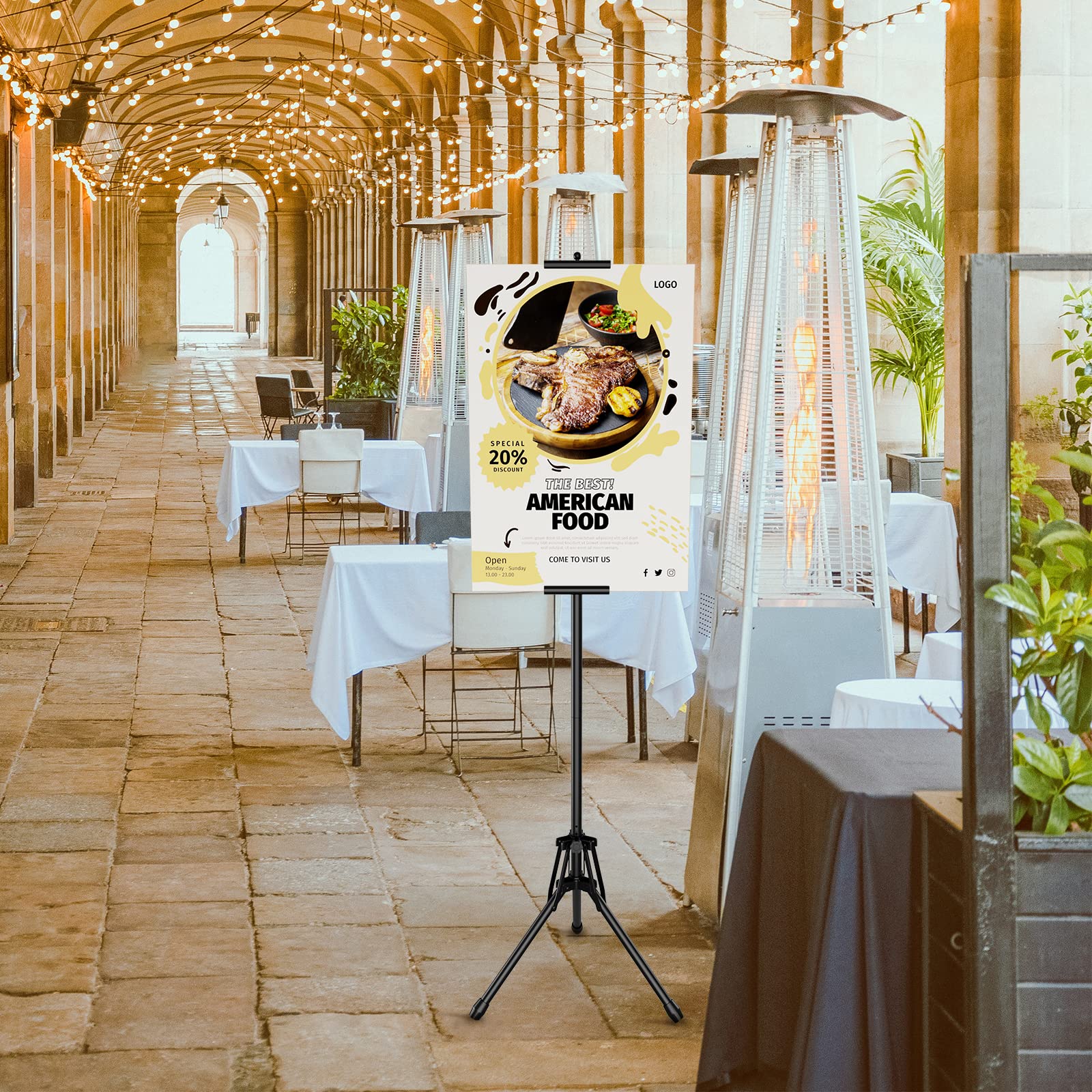 Mua GSOW Poster Stand for Display, 80'' Adjustable Sign Stand Tripod ...