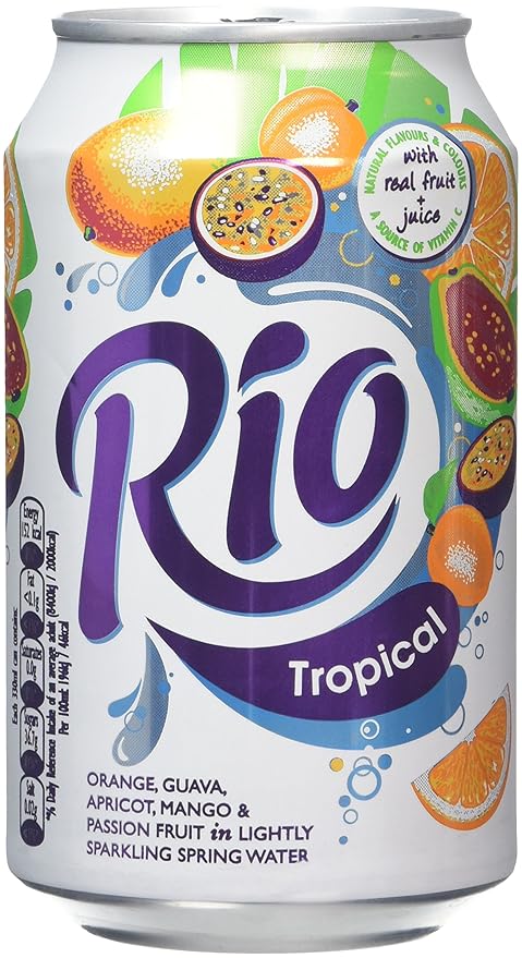 Rio Tropical Fruit Juice Drink 330 ml (Pack of 24): Amazon.co.uk: Grocery