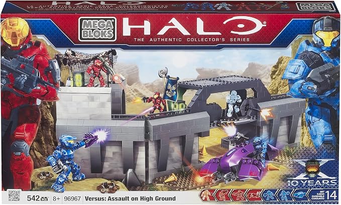 Mega Bloks Halo Wars Red vs Blue High Ground Assault: Amazon.co.uk ...