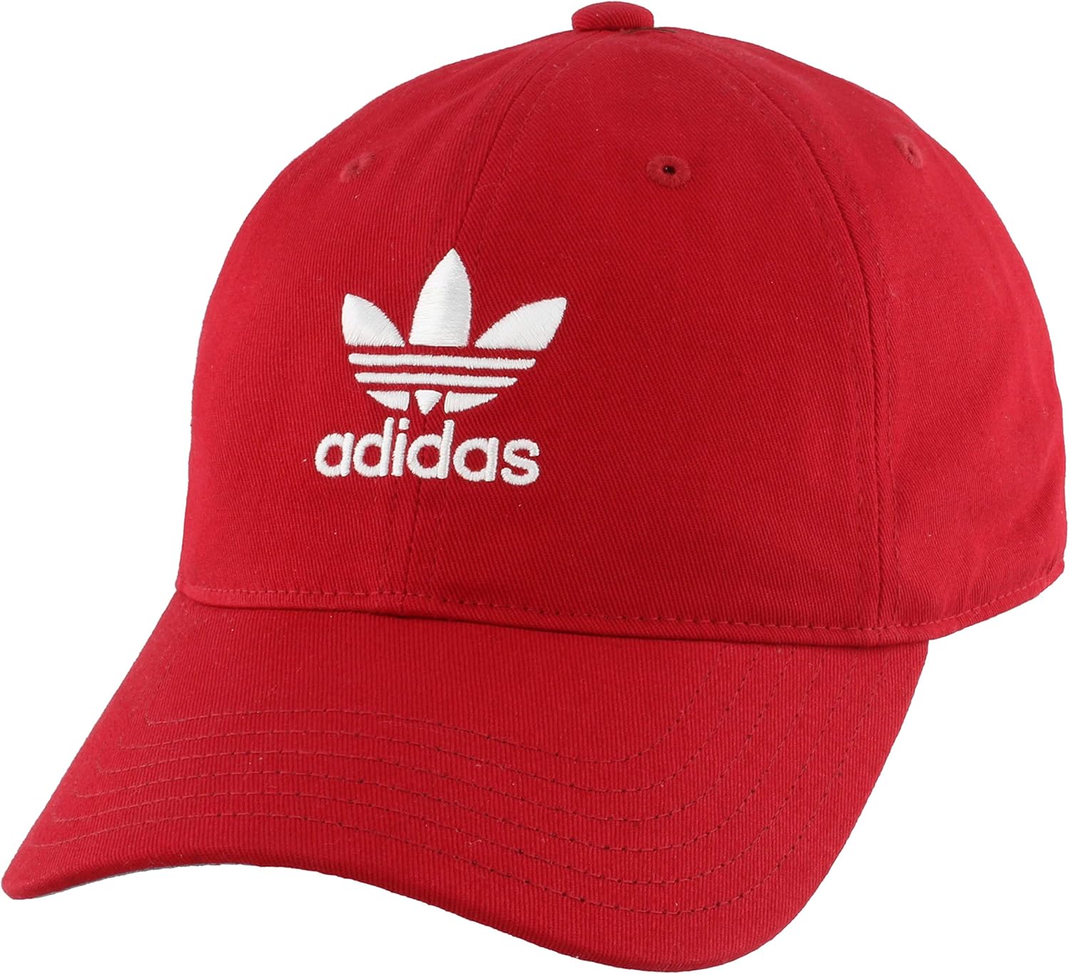 adidas Originals Men's Relaxed Unwashed Strapback Cap, Power Red/White ...
