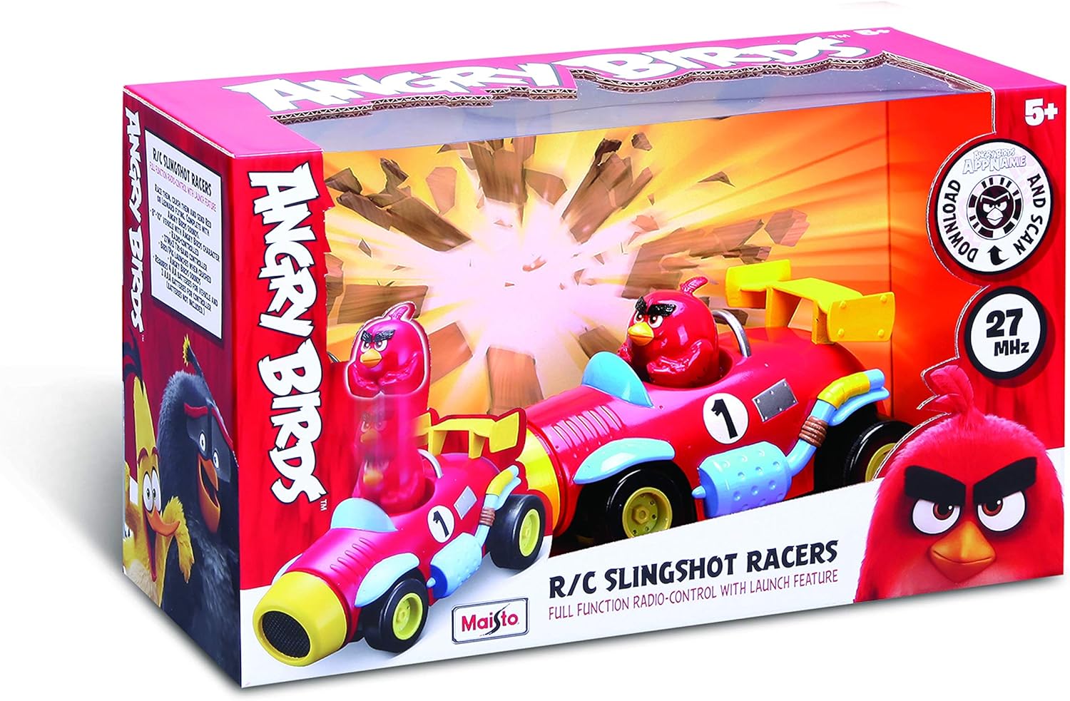 Maisto Angry Birds RC Slingshot Racers – Full Function Radio Control ...