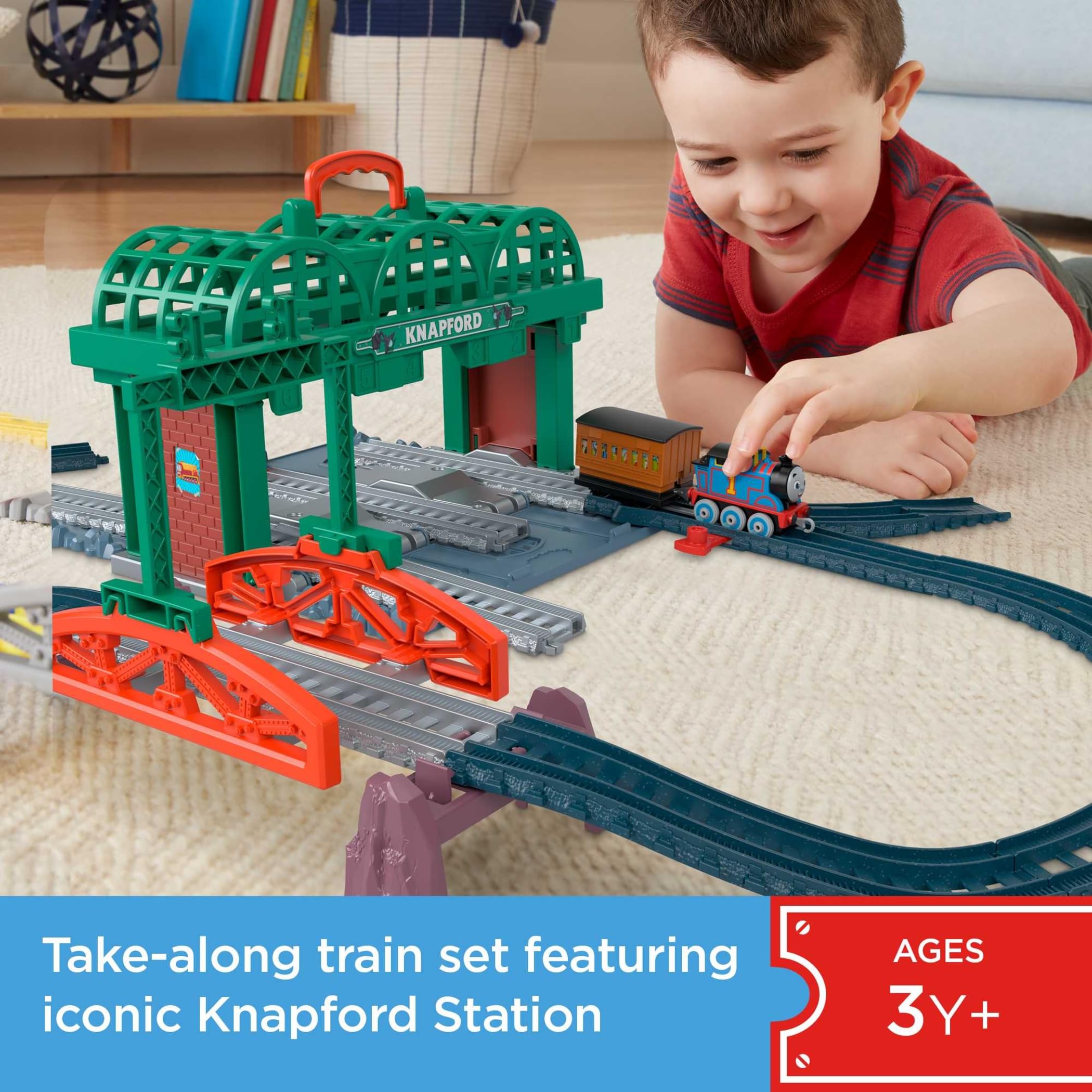 Mua THOMAS & FRIENDS Diecast Toy Train & Track Set Knapford Station 2 ...