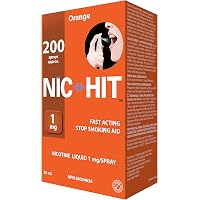 Nic-Hit Quit Smoking Aid Nicotine Spray Orange Flavor 1mg - 200 Sprays ...