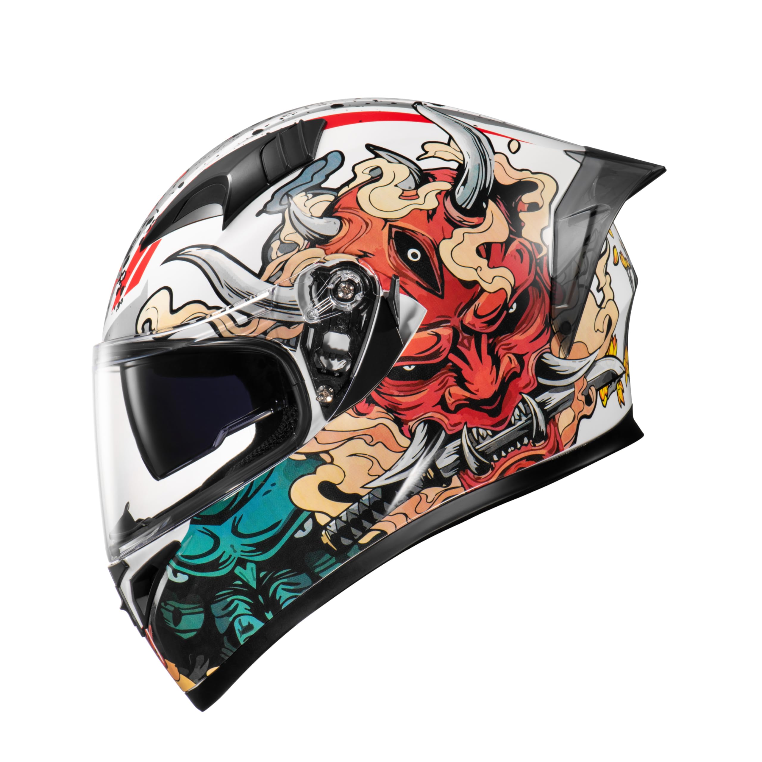 Samurai Face Motorcycle Helmet