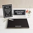 Amazon.com: ANGEL & DOVE Funeral Memory Book & 2 Sign Set (Black) 12 x ...