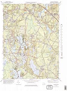 Amazon.com : YellowMaps Hanover MA topo map, 1:25000 Scale, 7.5 X 7.5 ...