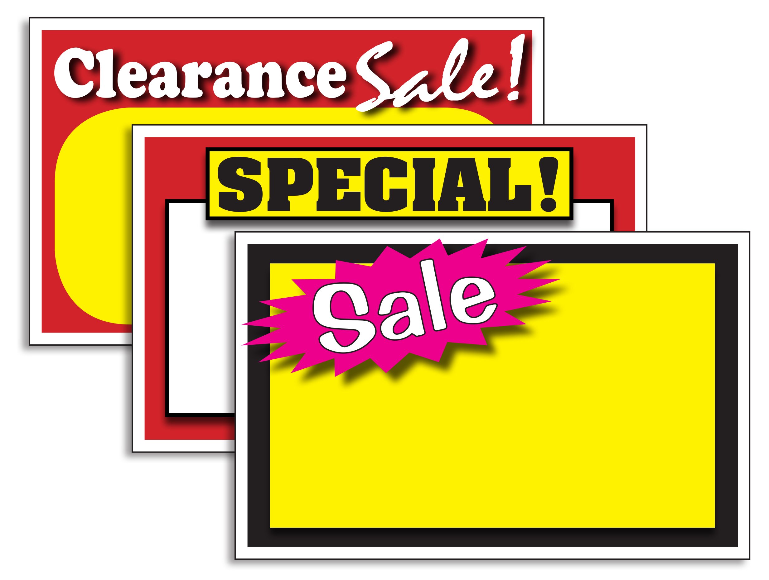 Buy 150 Assorted Retail Store Price Signs New Clearance Sale Special 