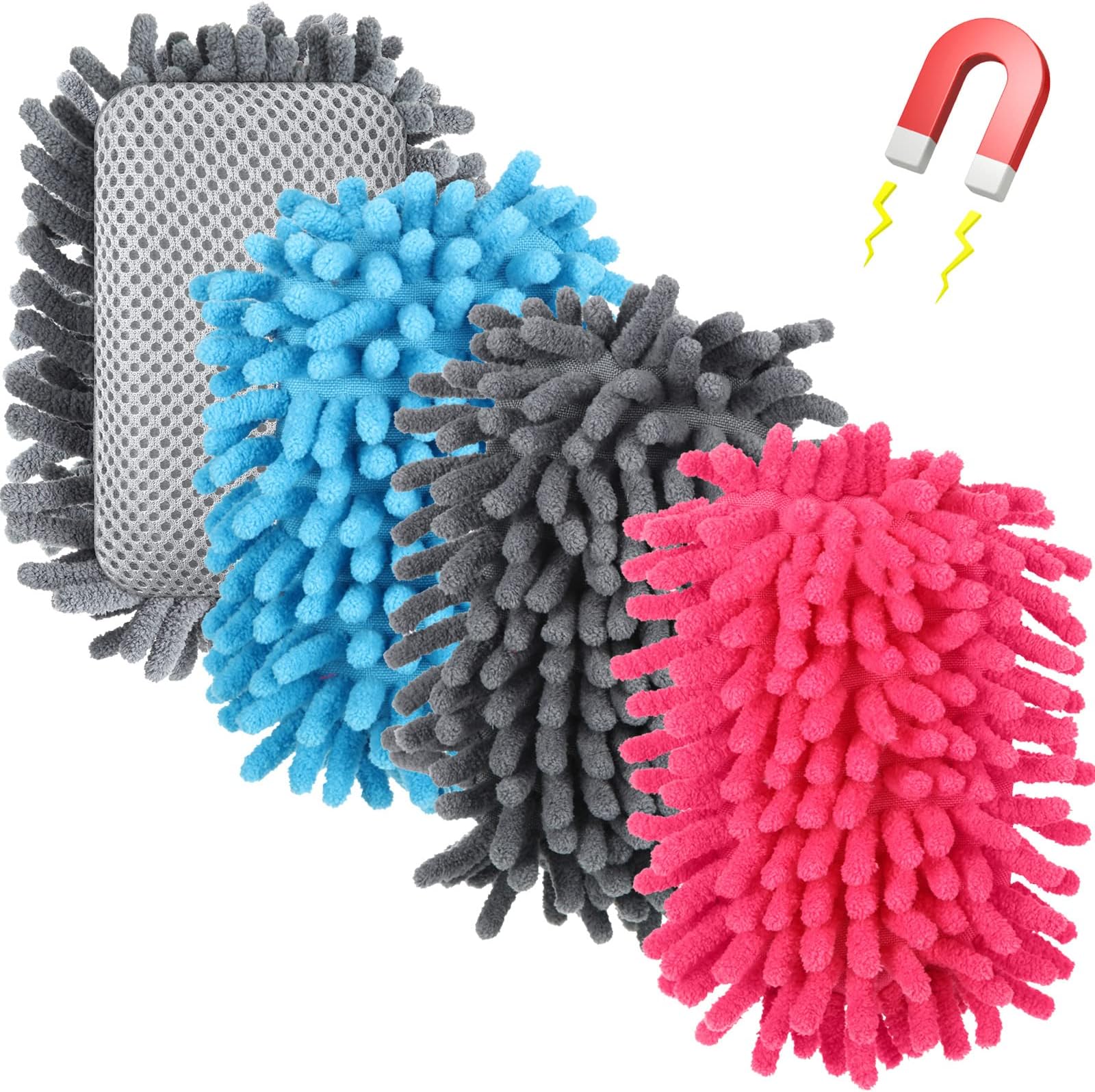 4 Pieces Dry Erase Erasers Magnetic Whiteboard Eraser Washable ...