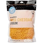 Amazon.com: Amazon Brand - Happy Belly, Mild Cheddar Cheese Block Bar ...