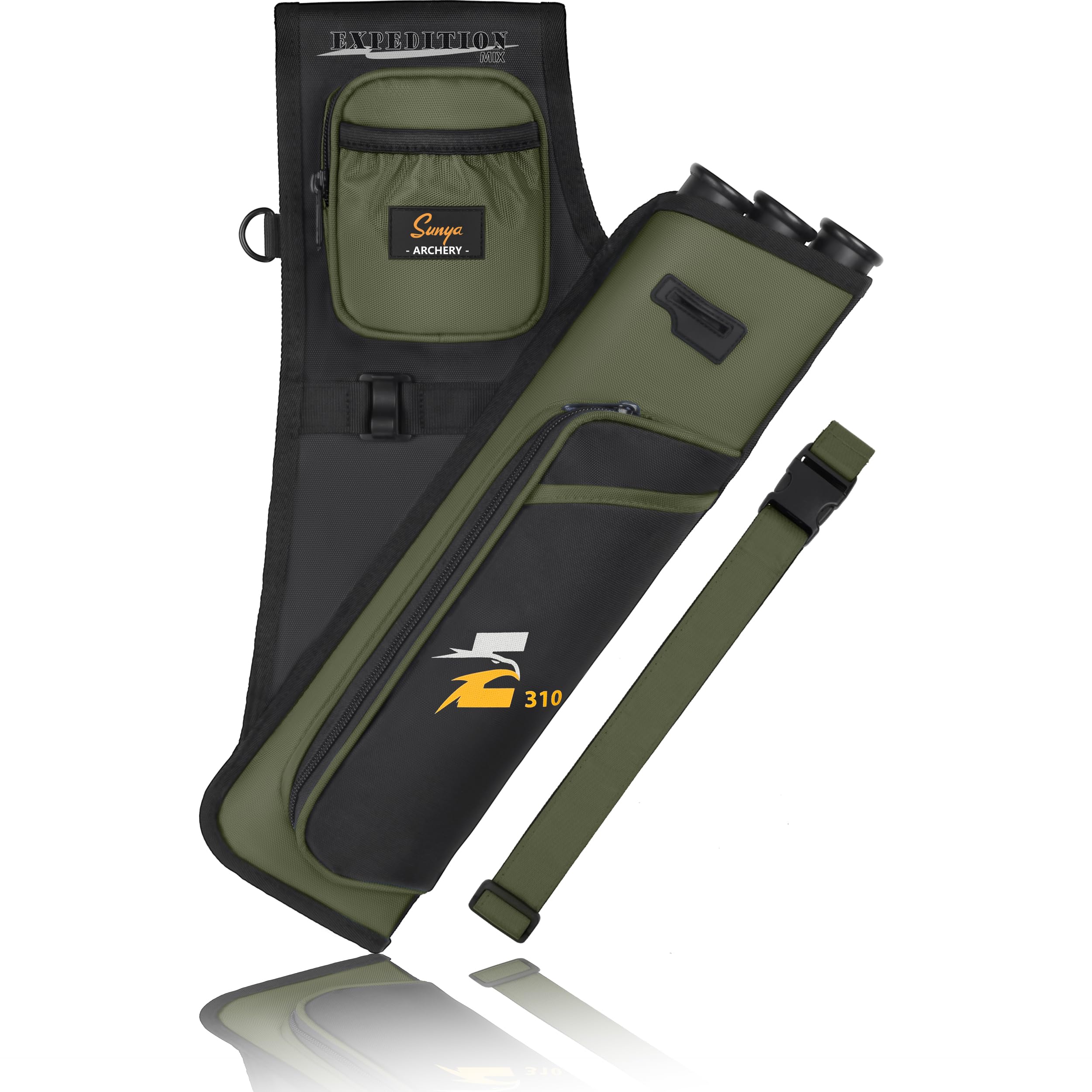 SUNYA Archery Hip Quiver for Arrows. Includes 3 Tubes Arrow Holder ...