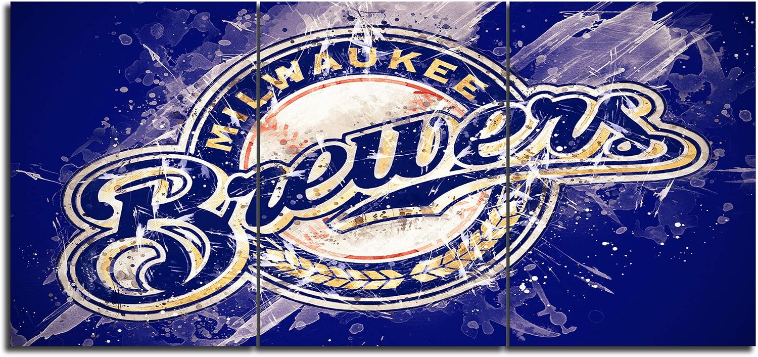 TYHC Milwaukee Brewers B - Póster de lienzo para decoración del hogar ...