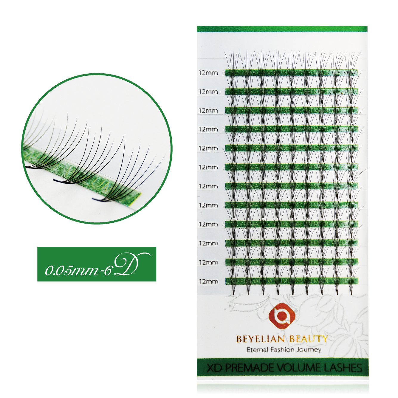 Amazon.com: BEYELIAN Premade 6D Volume Fans Lashes Semi Permanent ...