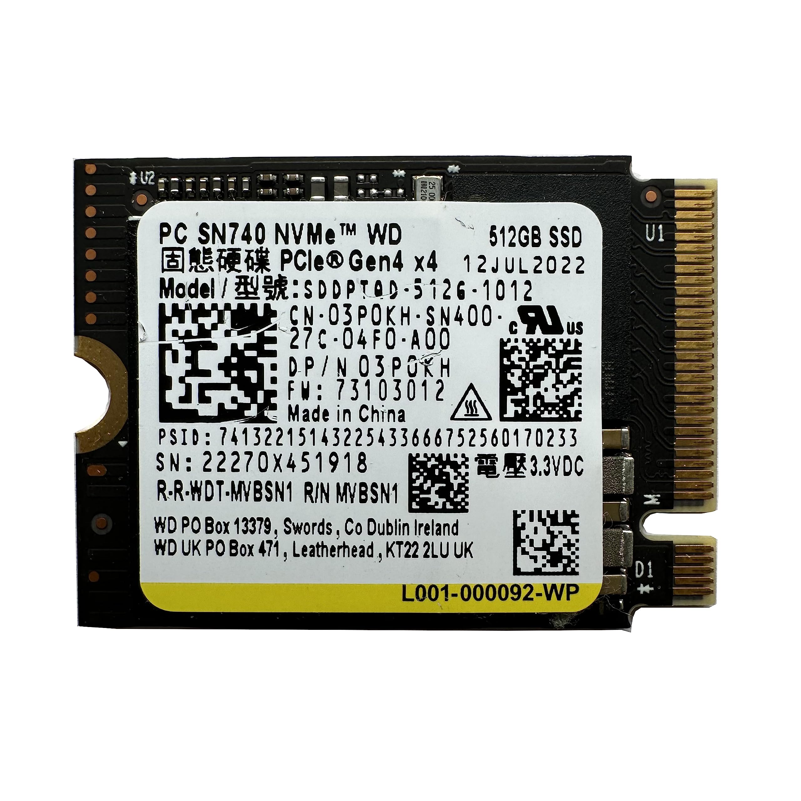 Mua WD SN740 512GB SSD M.2 2230 30mm NVMe PCIe 4.0 Gen 4 x 4 (OEM) trên ...