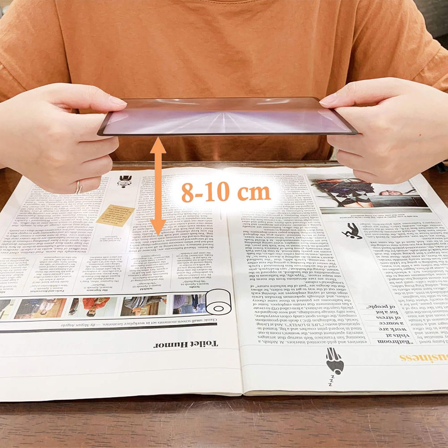 Page Magnifying Sheet 3X Lightweight Fresnel Lens Bonus 2 Card ...
