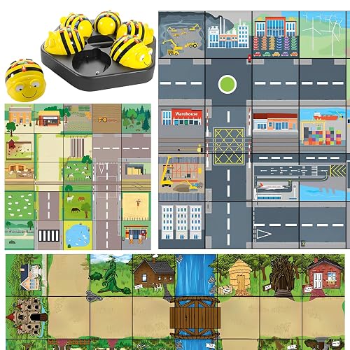 Bee-Bot Programmable Robot with Fairytale Mat, Transport & Industry Mat ...