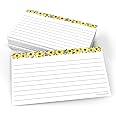 Amazon.com : 321Done Sunflower Index Cards - Made in USA - Small 3x5 ...