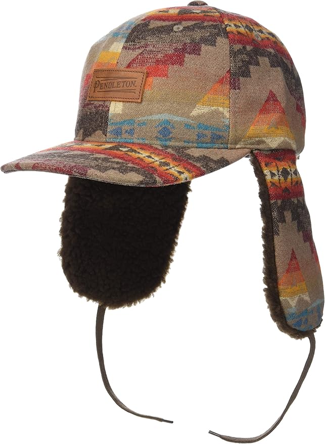 Pendleton Men's Timberline Cap Cold Weather Hat, Sierra Ridge-Tan, One ...