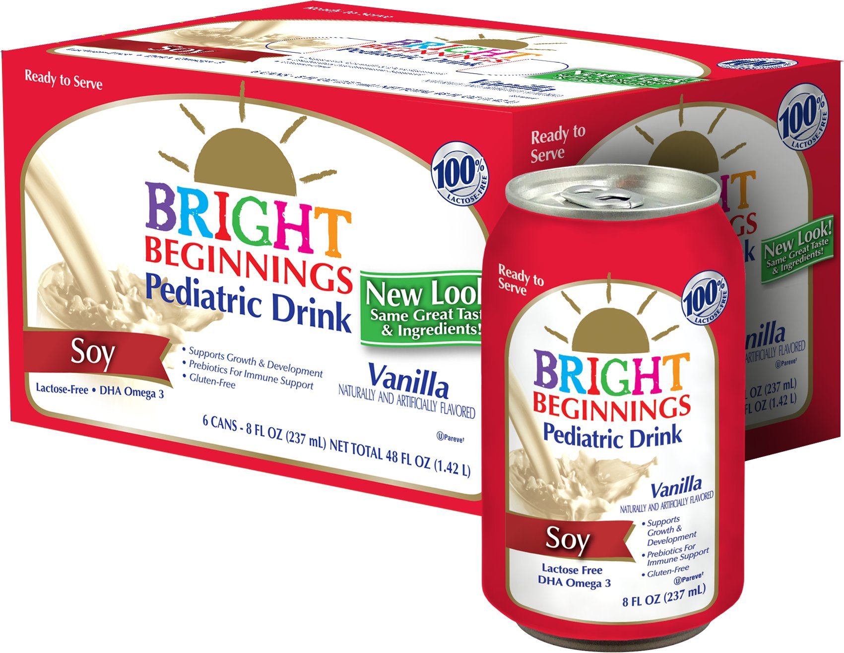 Amazon.com: Bright Beginnings Soy Pediatric Nutritional Drink, Vanilla ...
