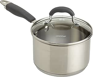 Amazon.com: Oneida Gourmet Pro Stainless Steel 2-Quart Covered Sauce ...